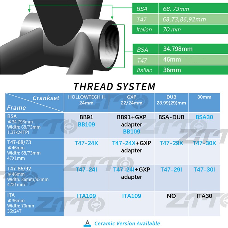 T47 Threaded Bottom Bracket | Ghyllside Cycles